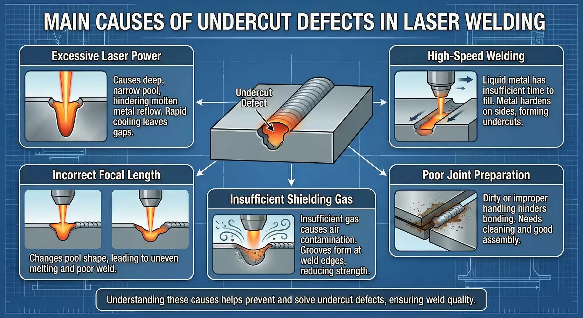 How to Solve Undercut Defects in Laser Welding