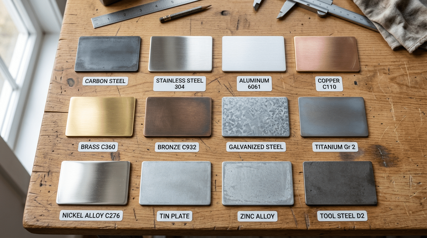12 Sheet Metal Materials Compared by Strength, Cost, and Use