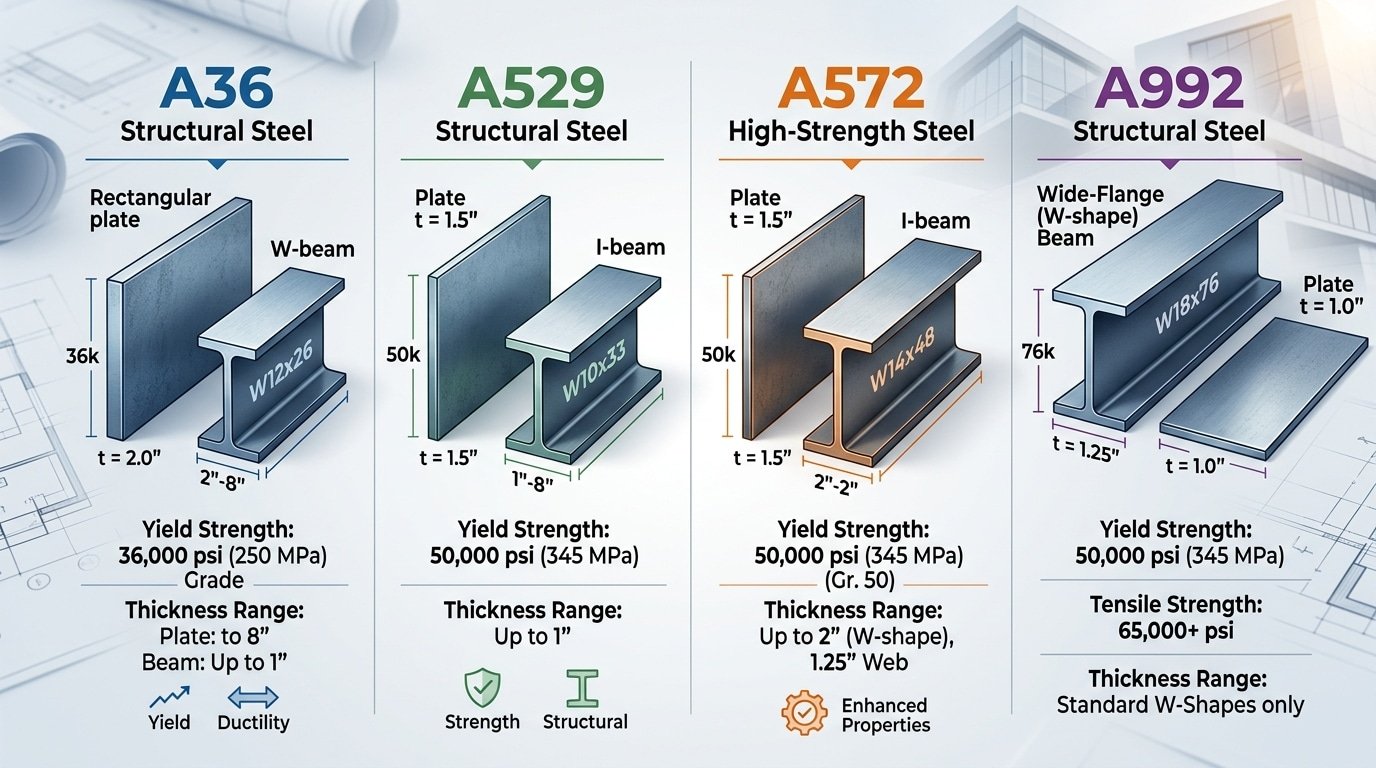 A529 Carbon Steel Properties, Grades, and Where It Outperforms A36