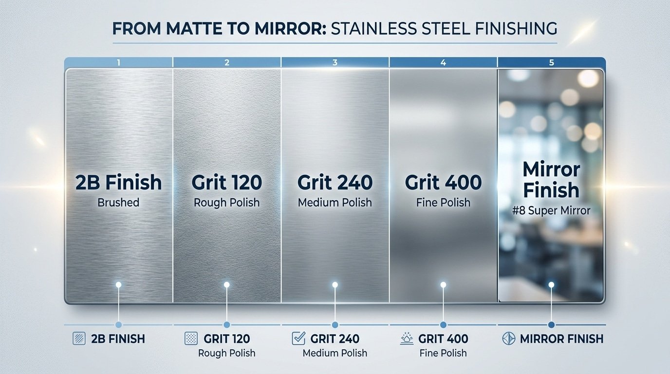 How to Polish 304 Stainless Steel [Mirror Finish Guide]