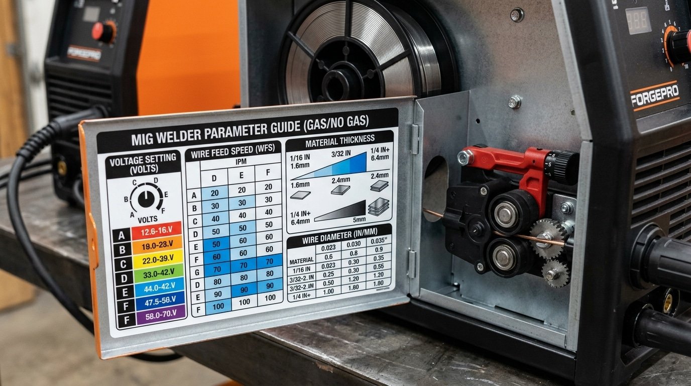 MIG Welding Wire Speed and Voltage Chart (With Formulas)