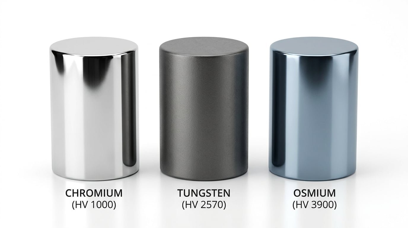 The 3 Hardest Metals on Earth (With Hardness Values Compared)
